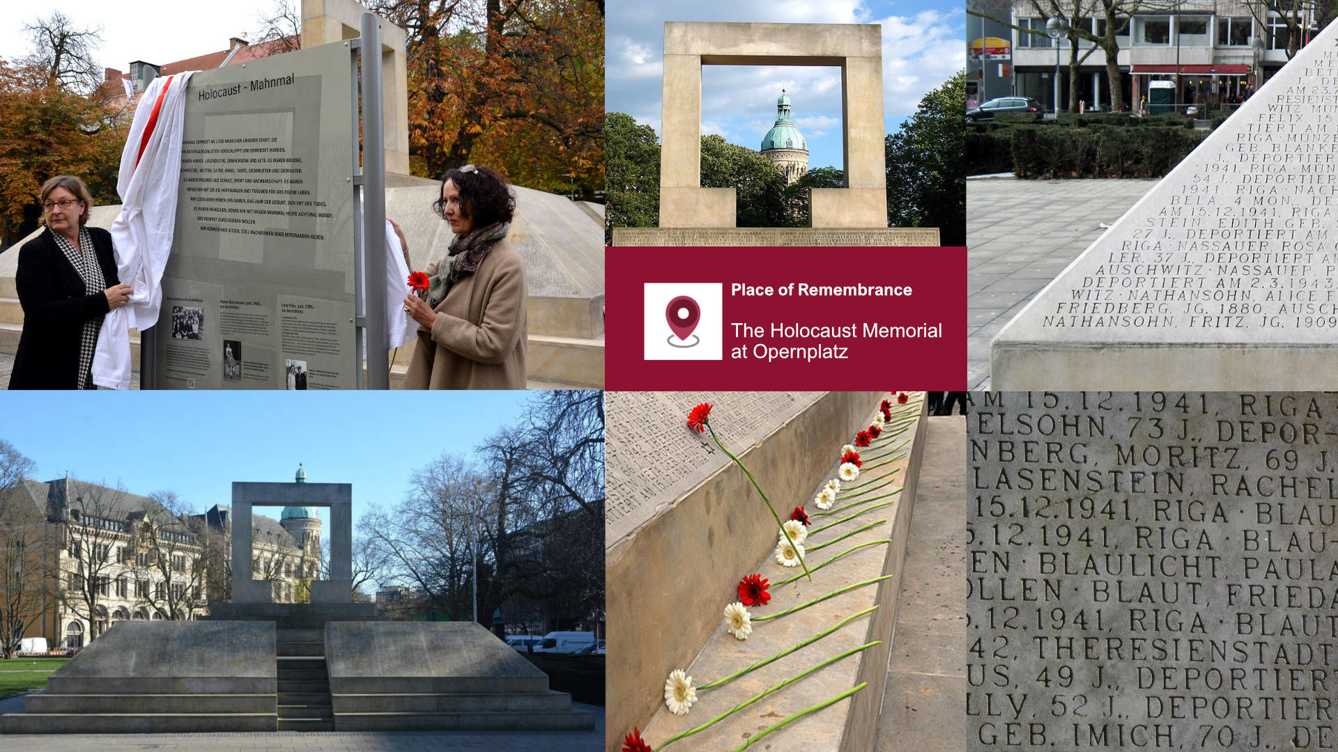 The Holocaust memorial at Opernplatz - Zukunft heisst erinnern